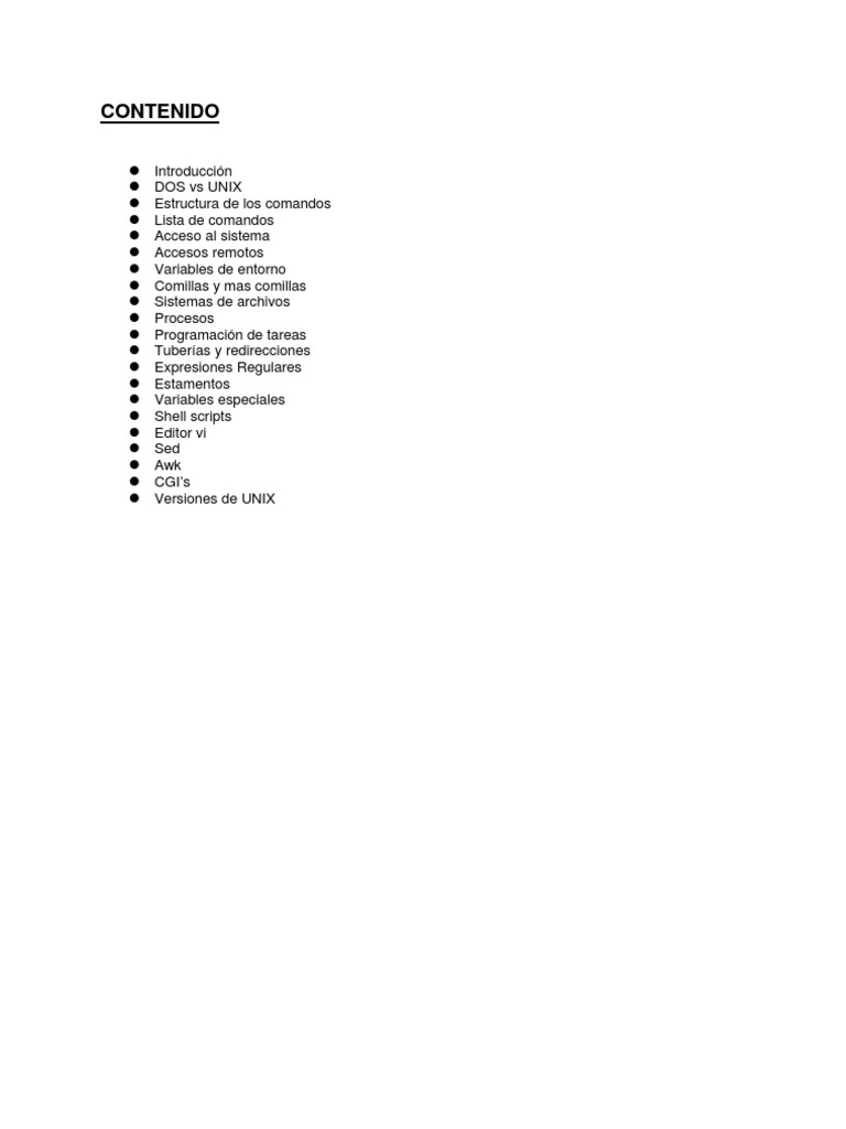Curso Unix | PDF | Archivo de computadora | Sistema de archivos
