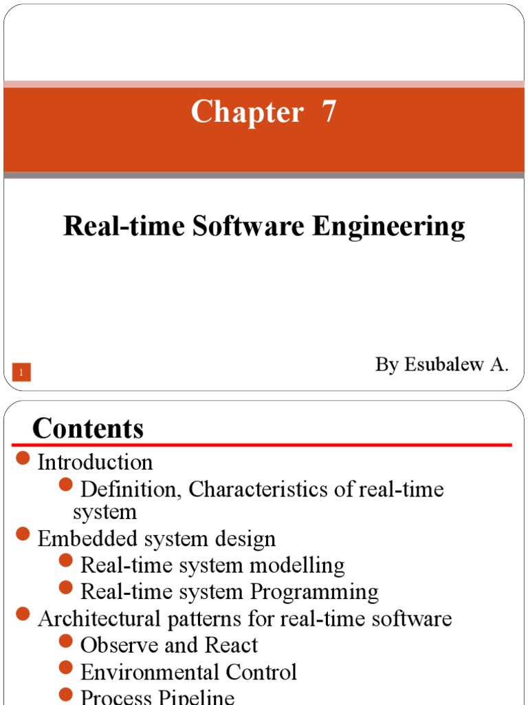 Chapter 7 Embedded Software Lecture 10 Pdf Embedded System Operating System