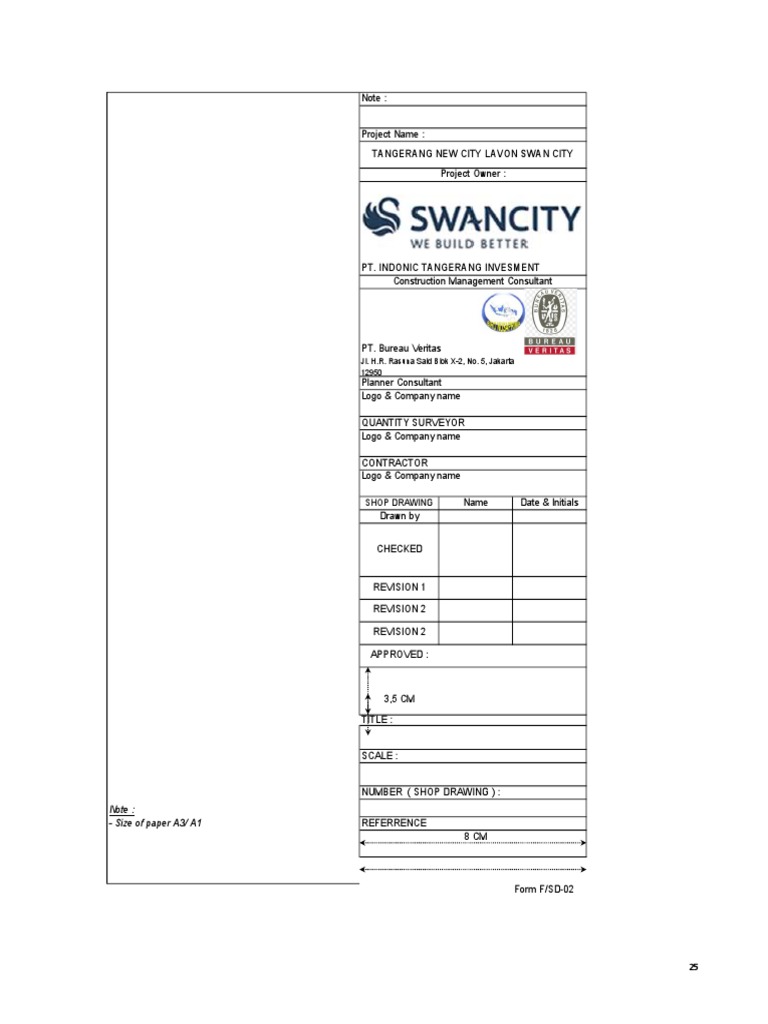 Form Shop Drawing | PDF