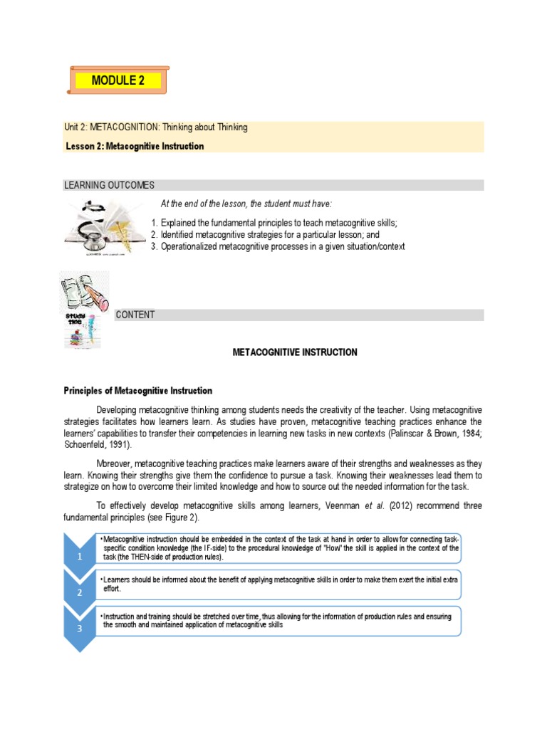 CONTENT - Module 2 Lesson 2 | PDF | Metacognition | Teaching