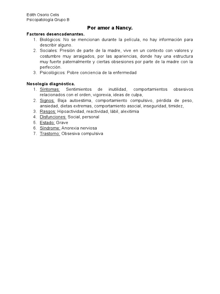 Noslogia. Por Amor A Nancy | PDF
