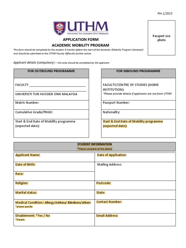 2 - Mobility Application Form PPA | PDF | Engineering | Mechanical ...