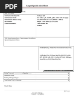Furniture Specification Sheet | PDF