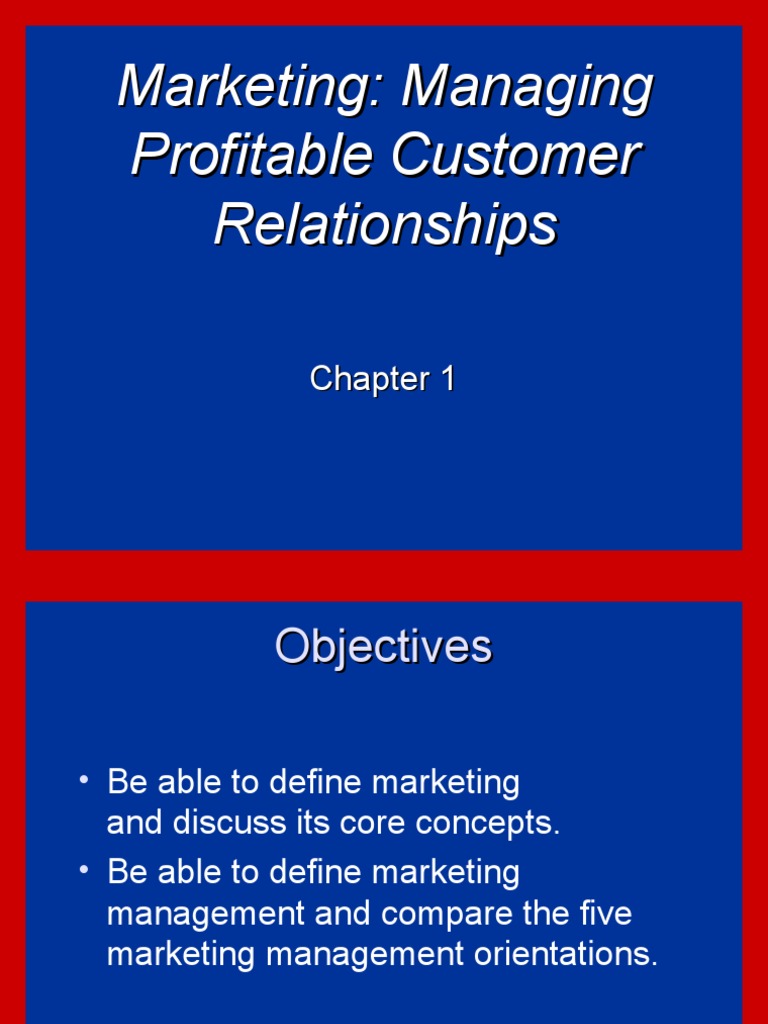 Marketing: Managing Profitable Customer Relationships | PDF | Marketing ...