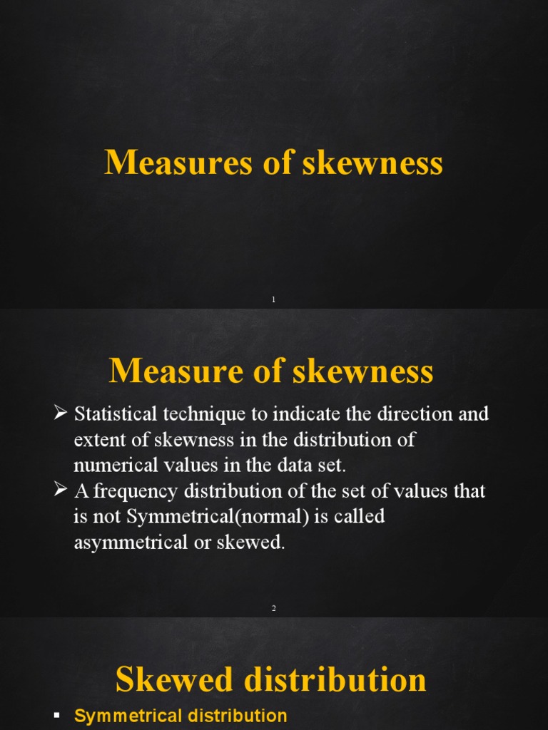 Skewness | PDF | Skewness | Mode (Statistics)