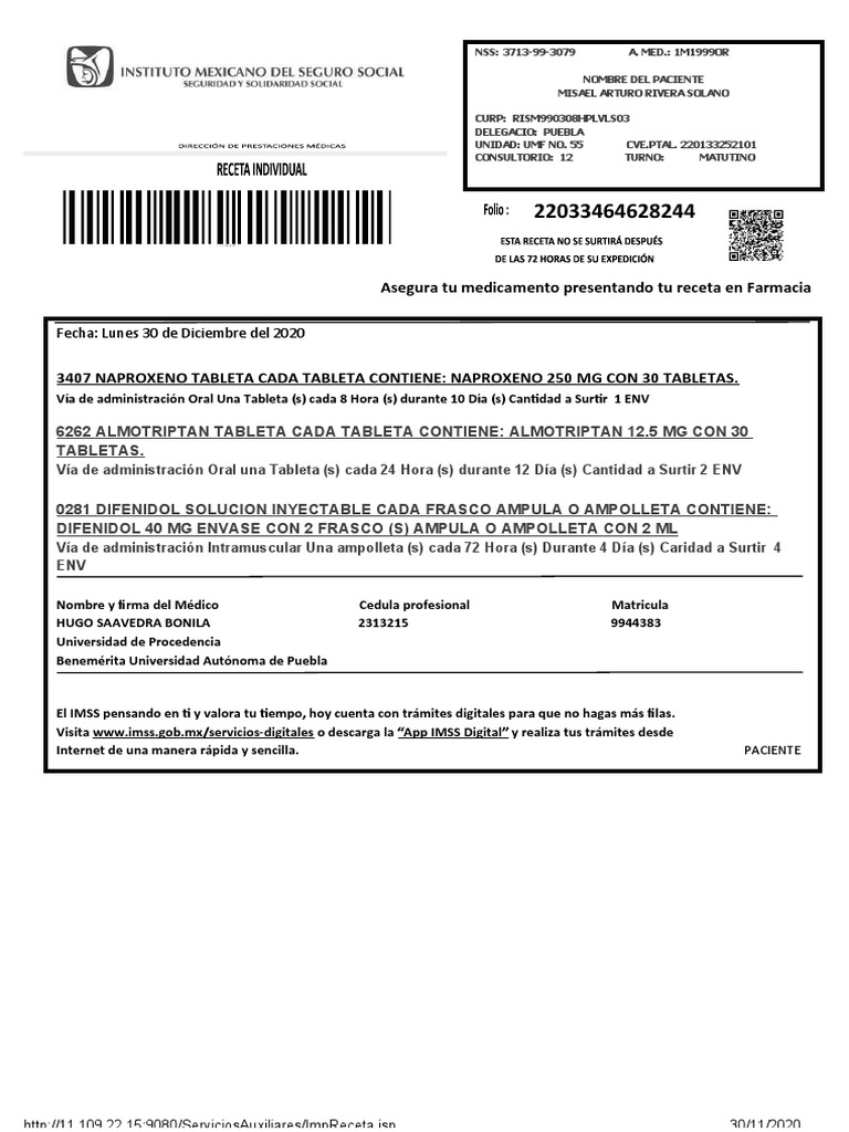 Receta Editable | PDF | Química medicinal | Medicina CLINICA
