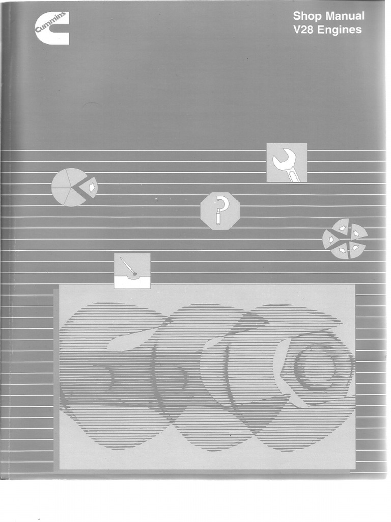 Shop Manual Kit V28 Engine | PDF
