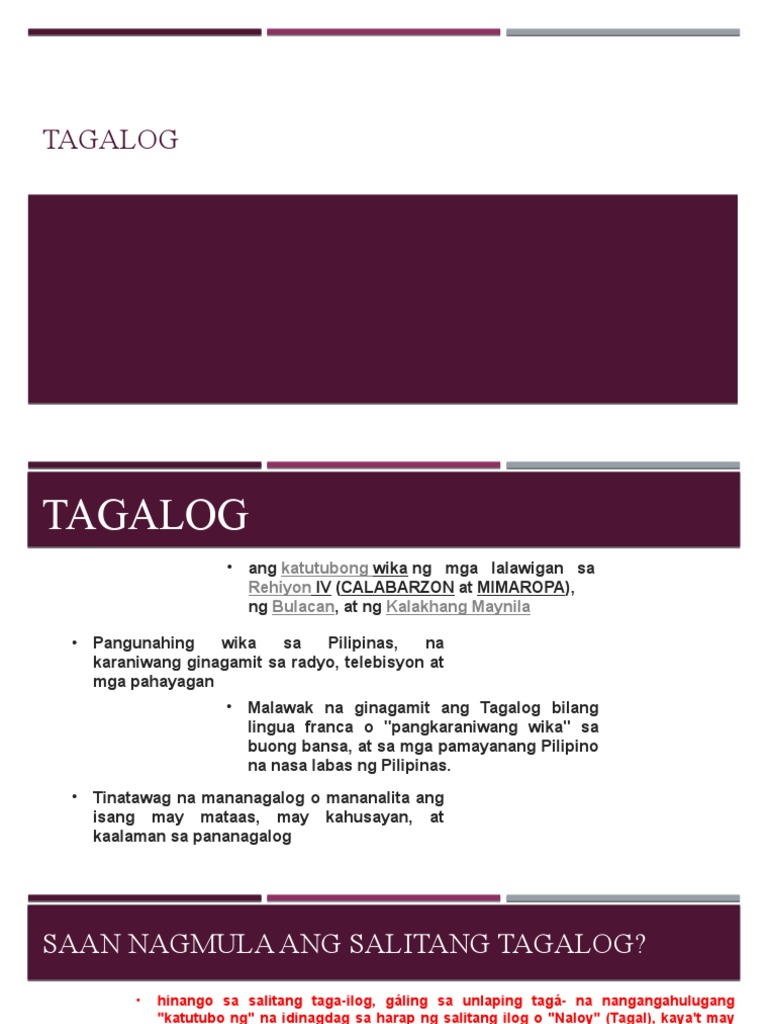 TAGALOG | PDF