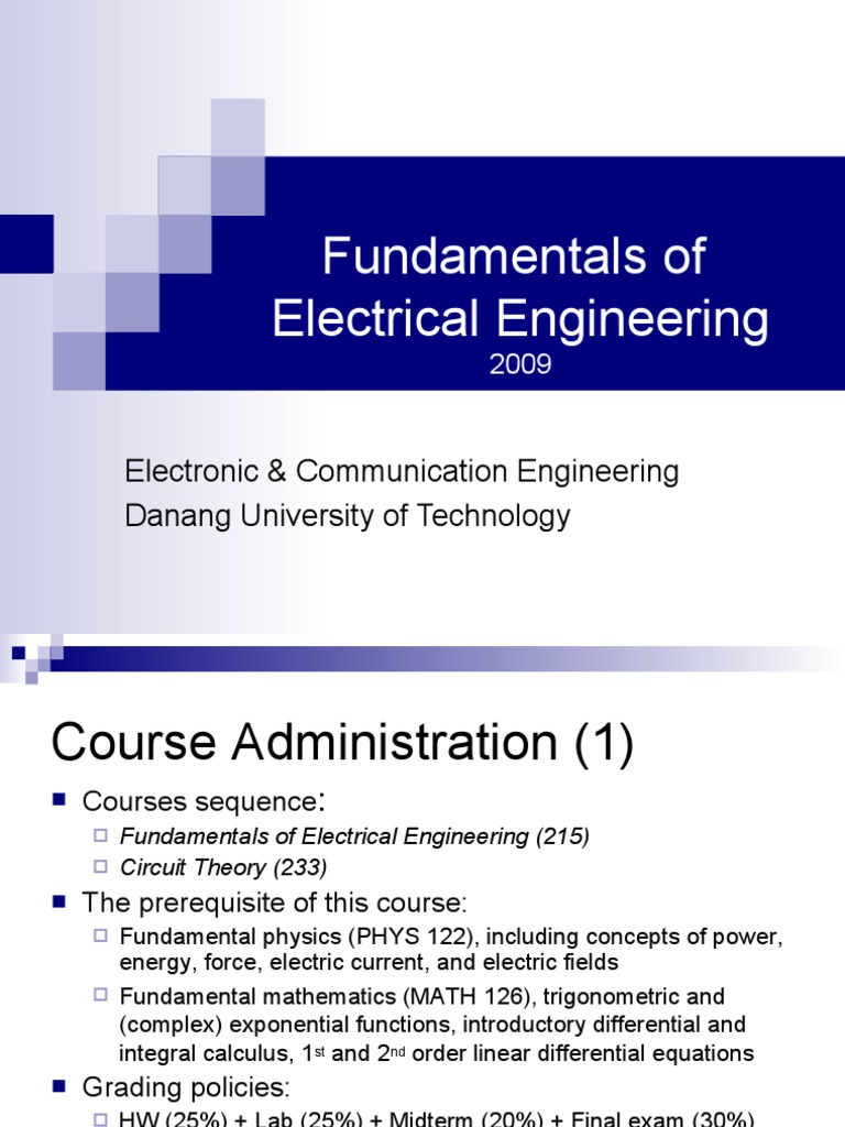 Fundamentals of Electrical Engineering | PDF | Electrical Network | Voltage