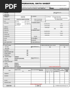 CS Form No. 212 Revised Personal Data Sheet - 2017 | PDF | Passport ...