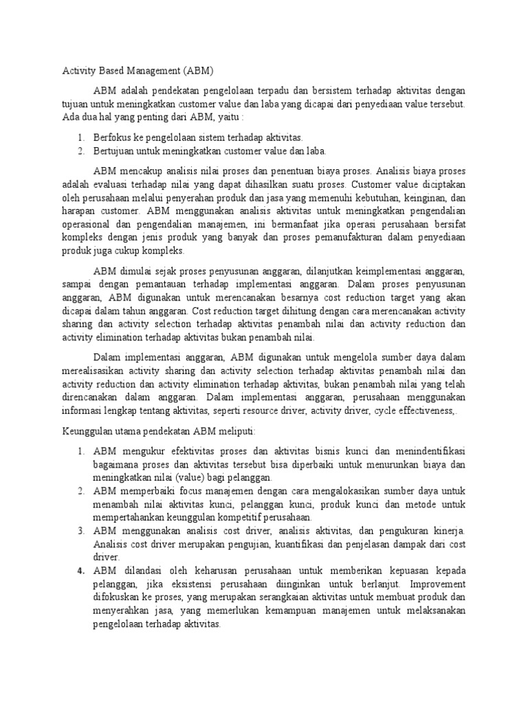 Implementasi ABM dalam E-Commerce | PDF | Bisnis | Pengelolaan Keuangan ...