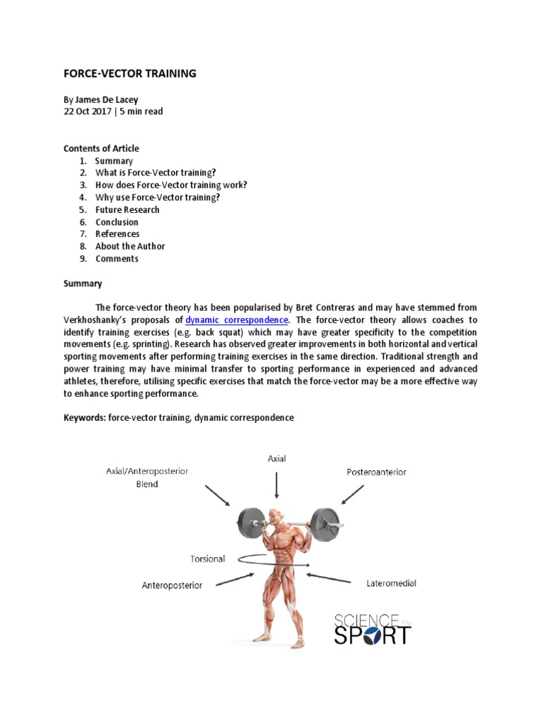 Force Vector Training | PDF | Career & Growth