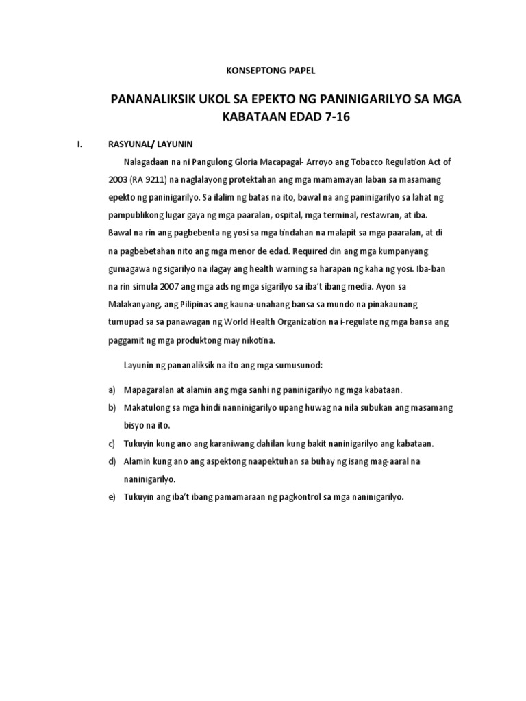 Konseptong Papel | PDF