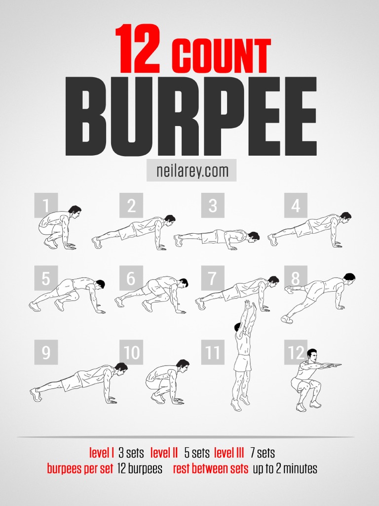 12 Count Burpee Workout PDF | PDF
