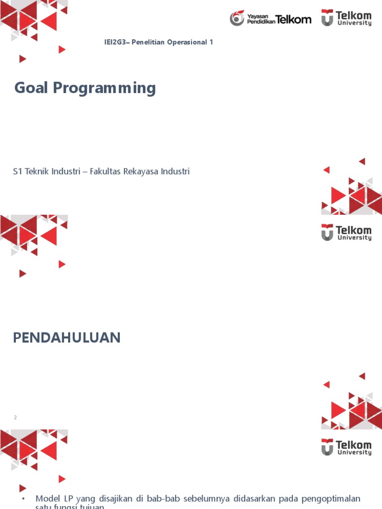 14 - Goal Programming | PDF