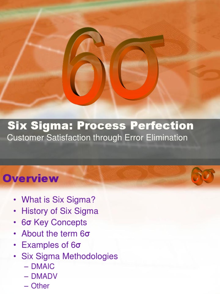 Six Sigma Principles | PDF | Six Sigma | Production And Manufacturing