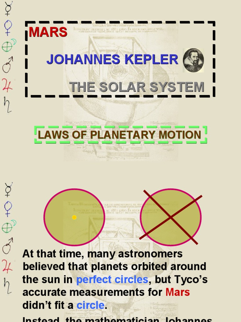 Mars Johannes Kepler The Solar System | PDF | Apsis | Orbit