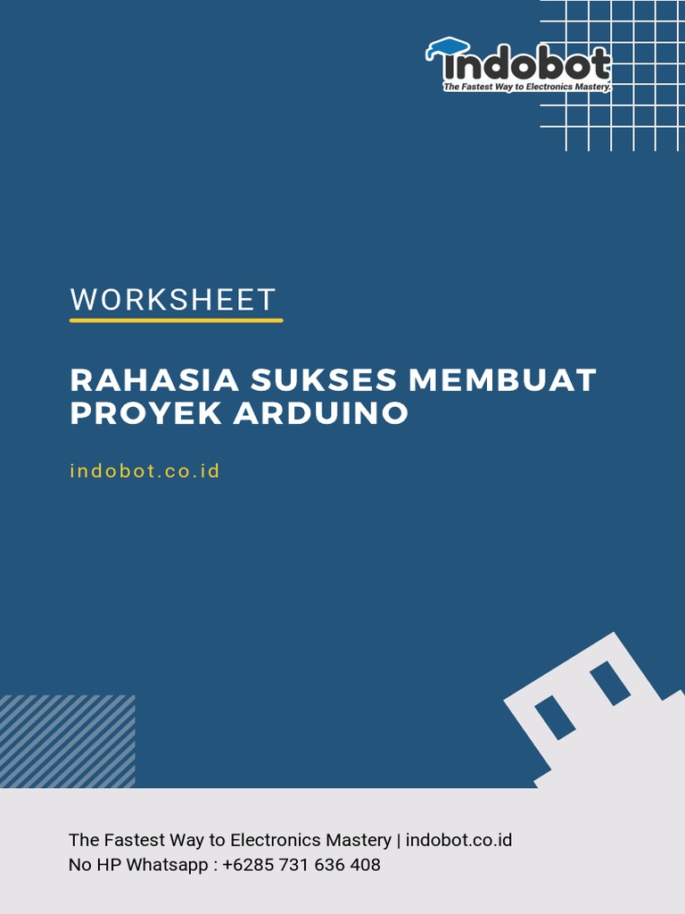 Worksheet Proyek Arduino Indobot | PDF
