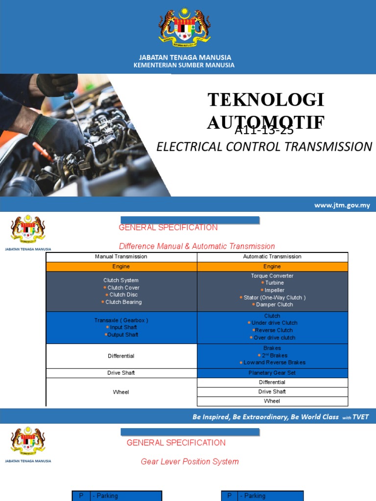 Automatic Transmission Overview Guide | PDF | Automatic Transmission ...