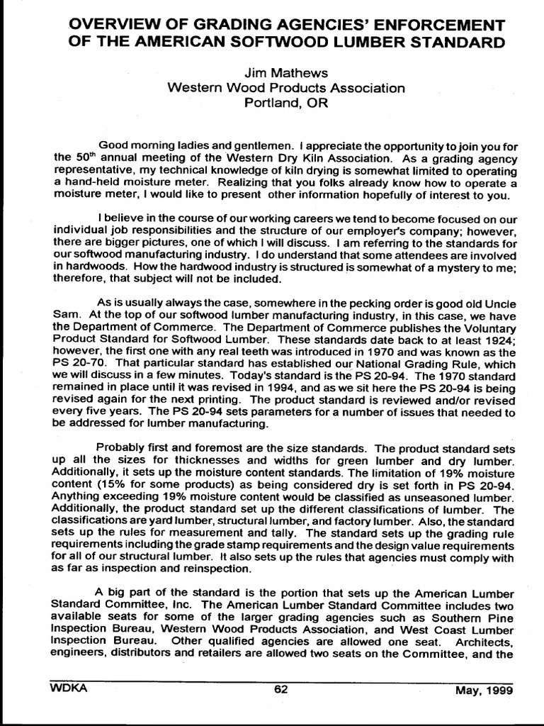 Jim Mathews Western Wood Products Association Portland, OR | PDF ...