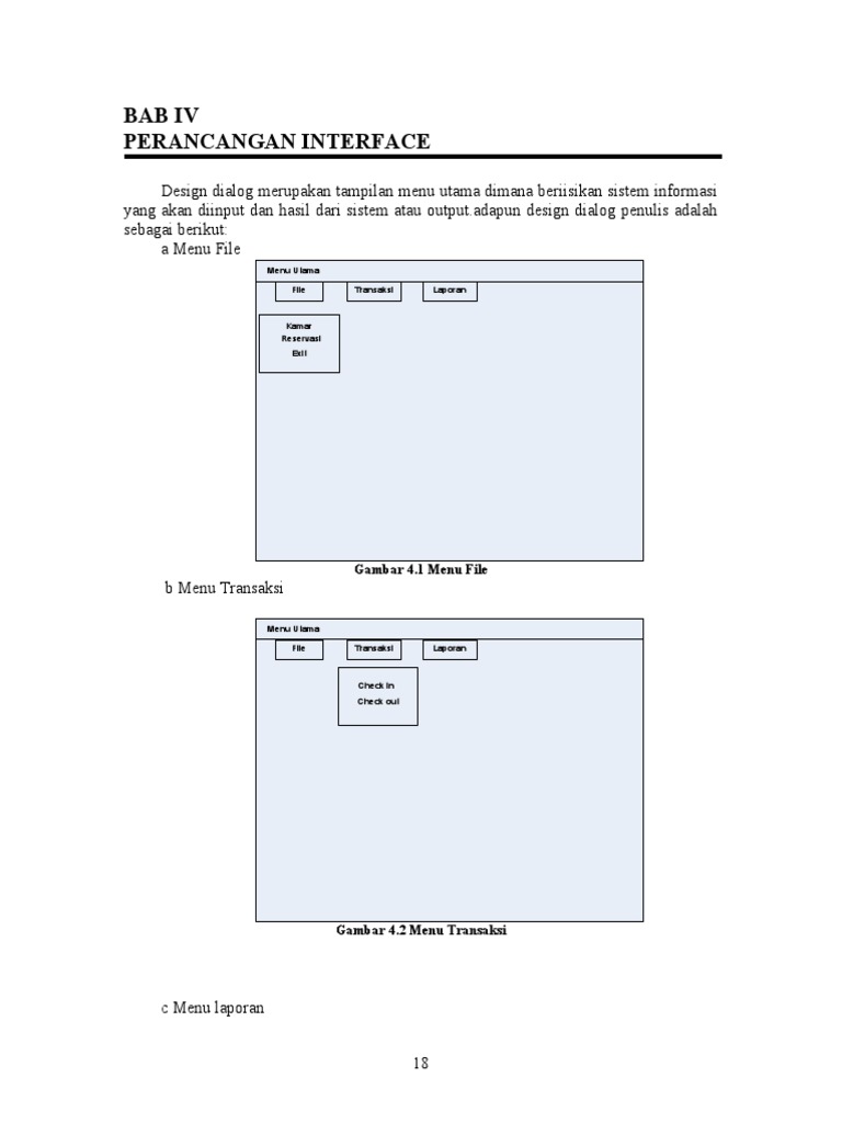 Perancangan Interface | PDF