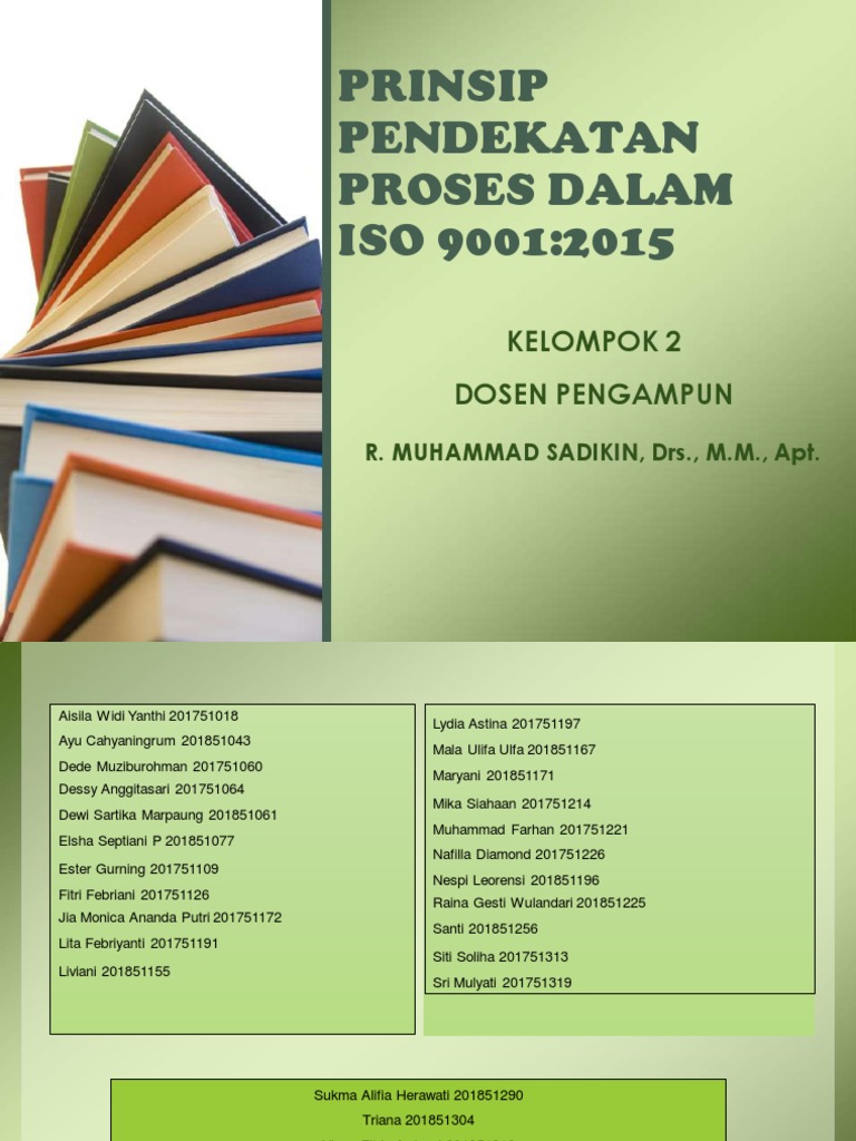 Kelompok 2 - Manajemen Mutu (Pendekatan Proses) | PDF