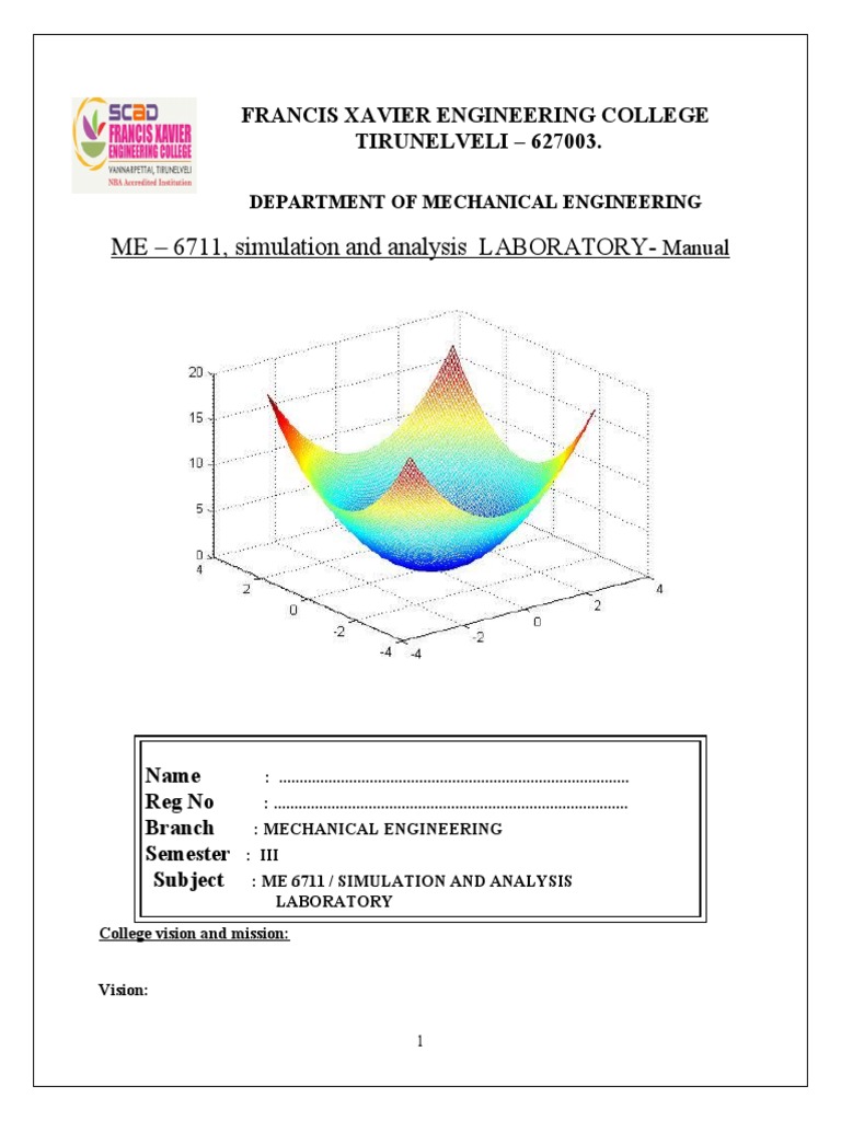 Simulation Lab Manual New | PDF