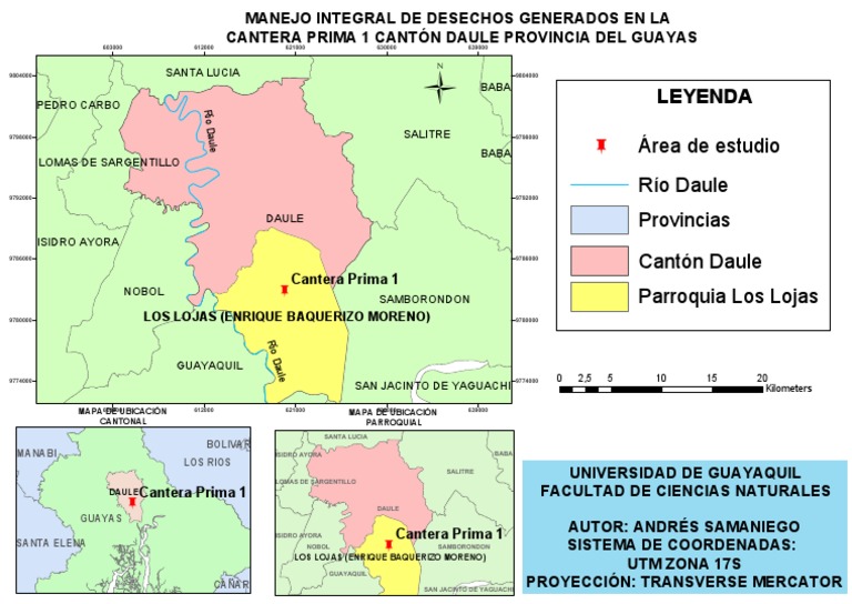 Mapa de Ubicacion Cantón Daule PDF | PDF