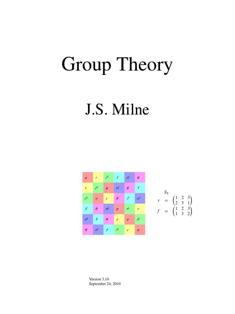Group Theory | PDF | Group (Mathematics) | Ring (Mathematics)