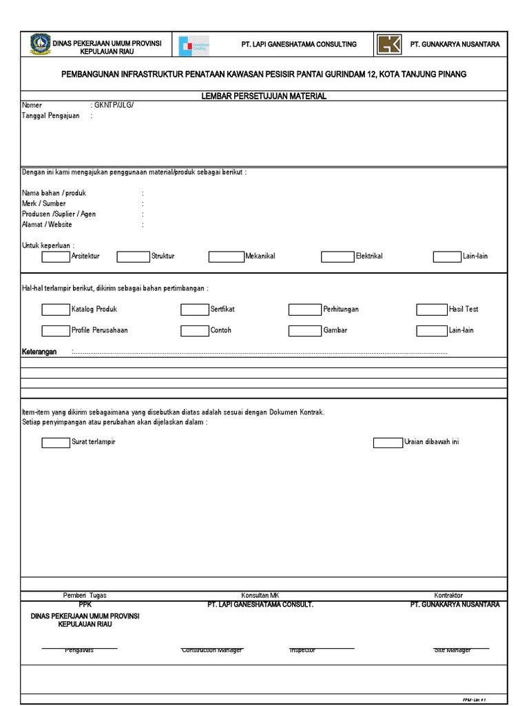 FORM Approval Material | PDF