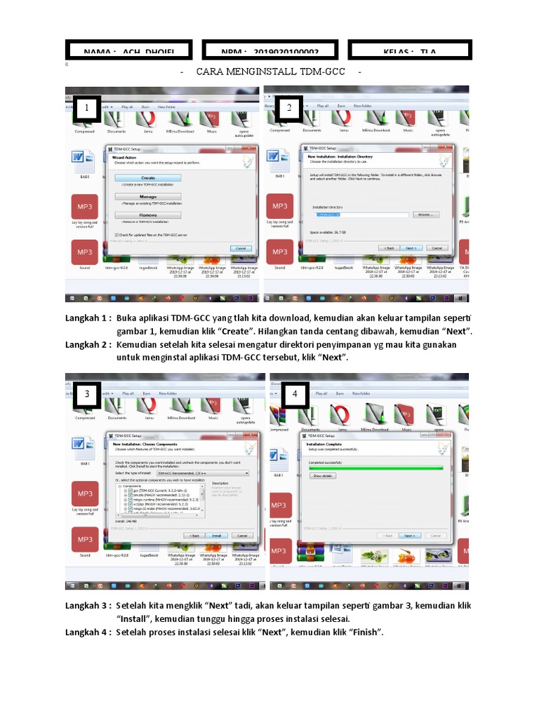 Cara Menginstall TDM-GCC | PDF