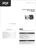 ATS Manual Installation Guide | PDF | Switch | Electricity