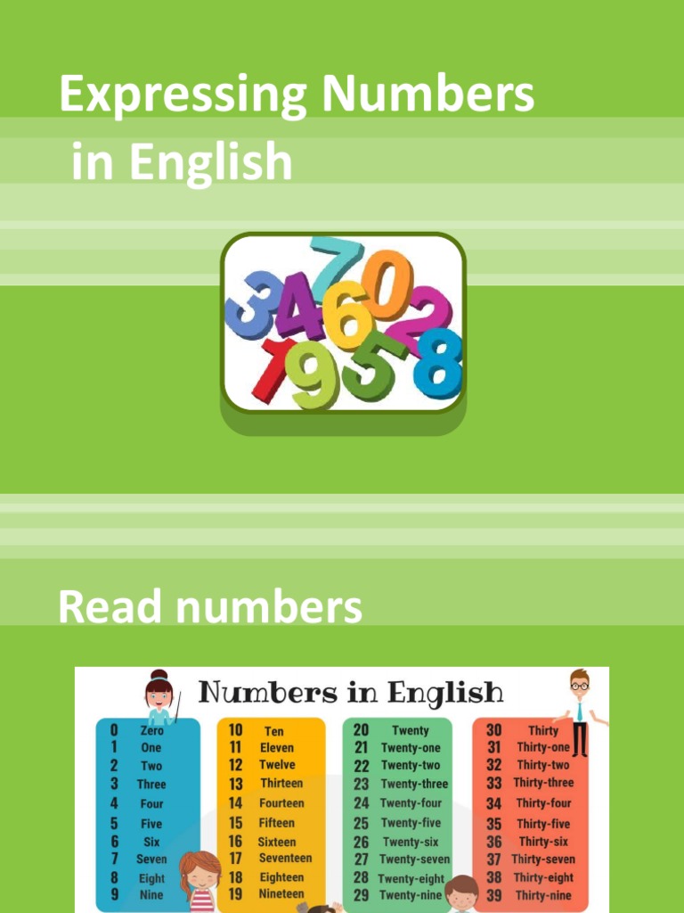 Expressing Numbers in English | PDF | Teaching Mathematics