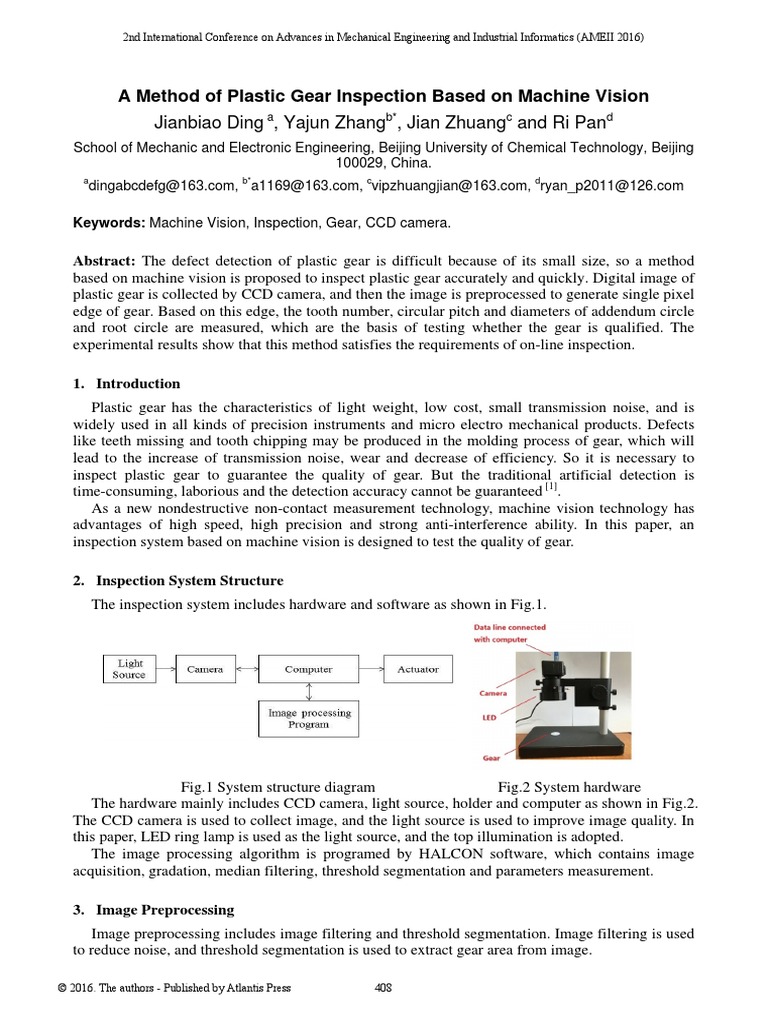 Jianbiao Ding, Yajun Zhang, Jian Zhuang and Ri Pan: A Method of Plastic ...