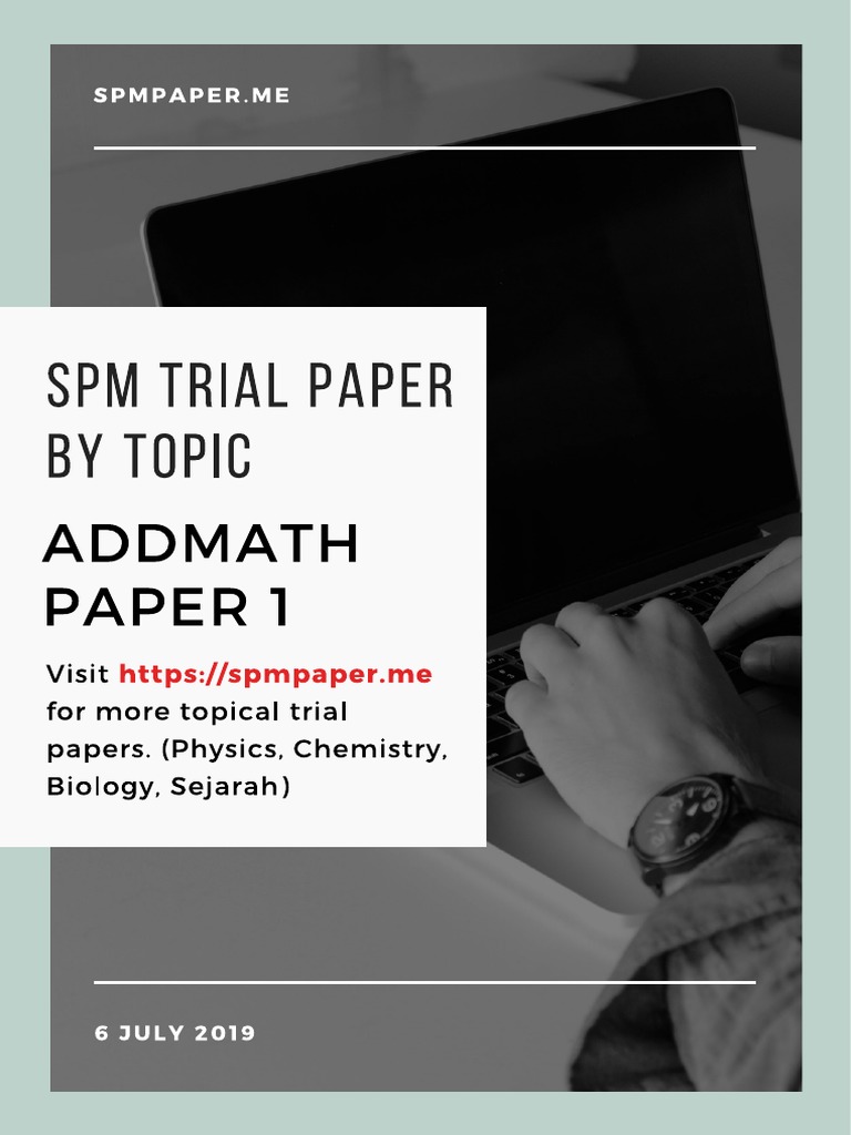 SPM Trial AddMath P1 by Topic | PDF | Geometry | Teaching Mathematics