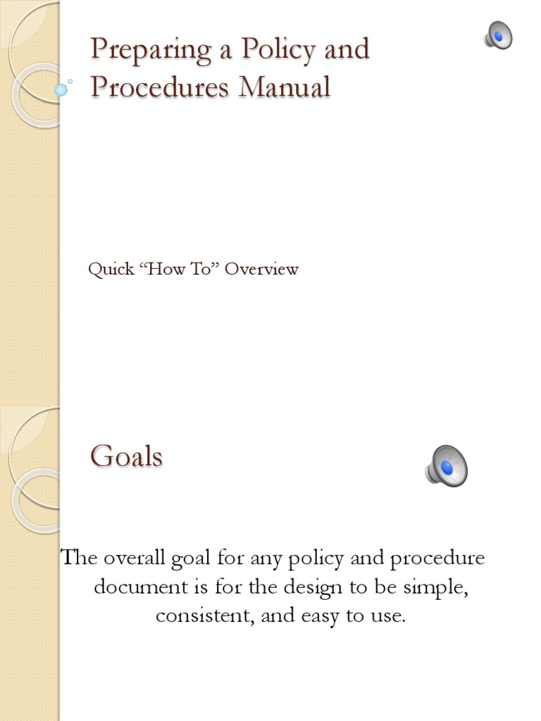 Policy Manual Creation Guide | PDF