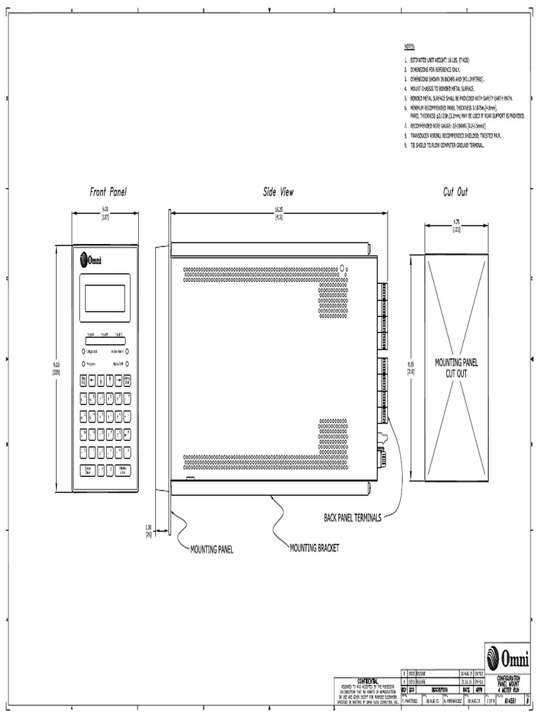 614551B 4 Meter Panel Mount PDF | PDF