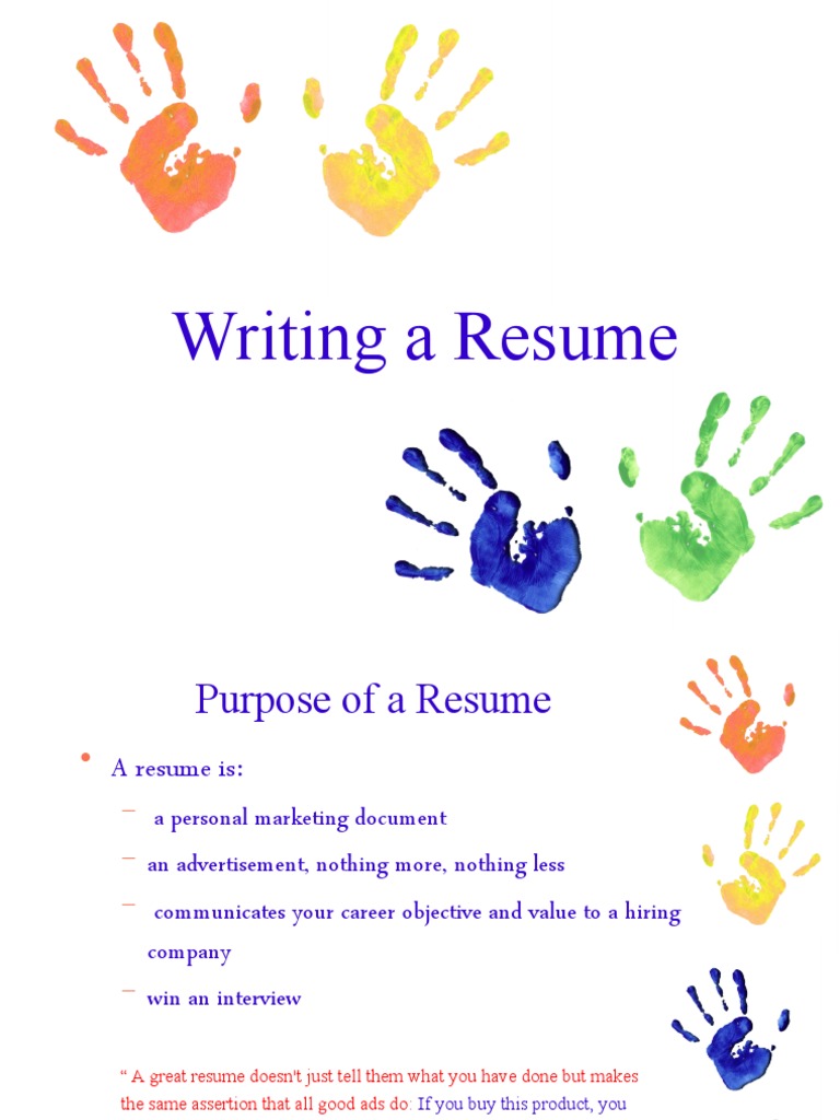 Writing A Resume | PDF | Résumé | Business