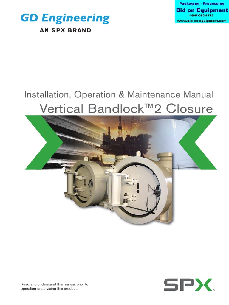 Vertical Bandlock™2 Closure: Installation, Operation & Maintenance ...