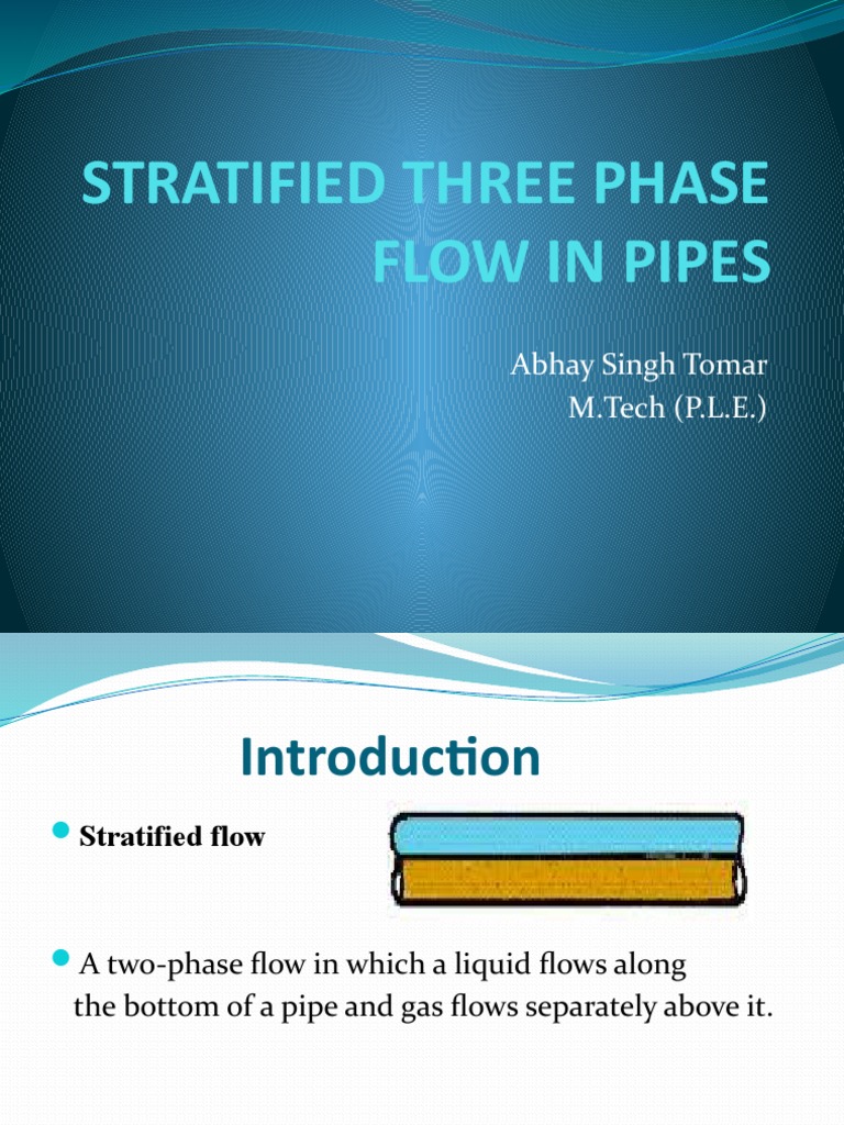Stratified Three Phase Flow in Pipes | PDF | Fluid Dynamics | Nature