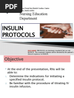 Yale Protocol For Insulin Drip | PDF | Intravenous Therapy | Diabetes ...