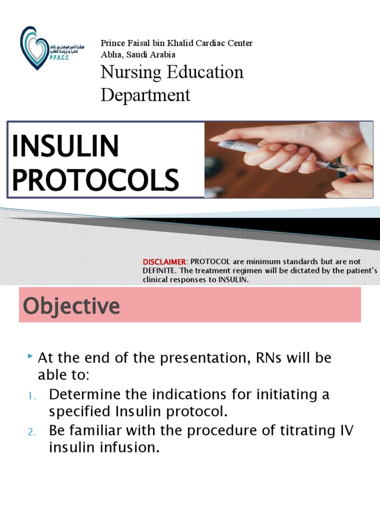 Insulin Protocols for Nurses | PDF | Hyperglycemia | Diabetes