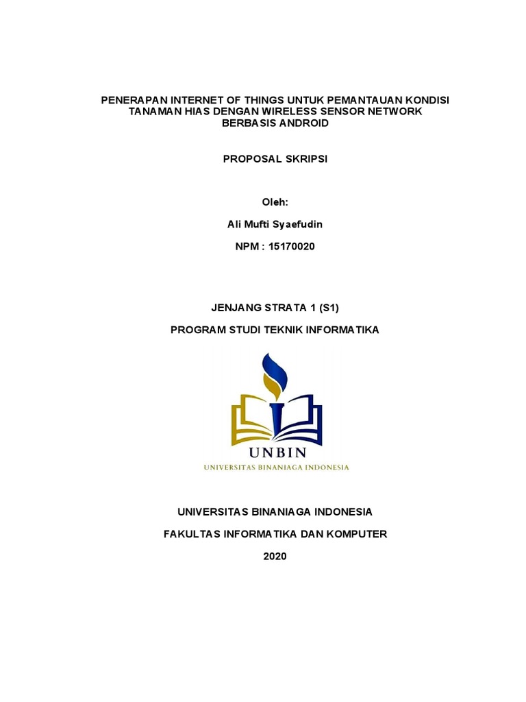 Kerangka Proposal Skripsi | PDF