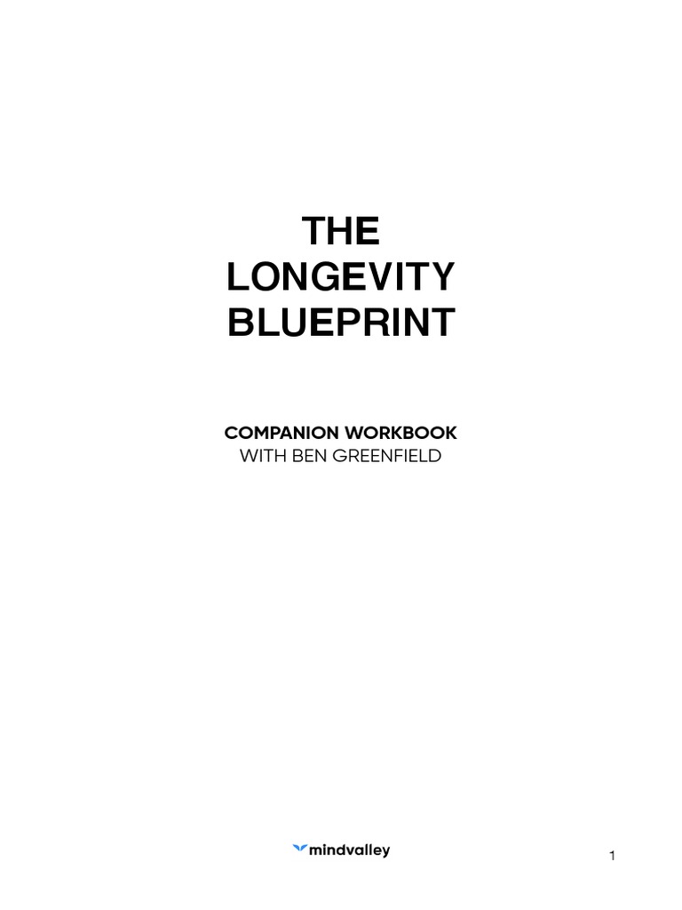 The Longevity Blueprint Workbook Guide | PDF | Aerobic Exercise ...
