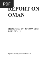 Oman Country Profile and Overview | PDF | Oman | Gulf Cooperation Council