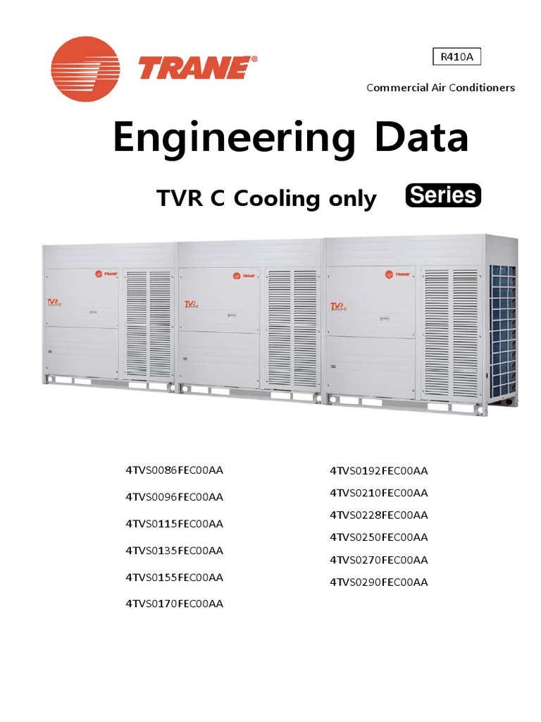 Trane TVR C - Engineering Data Book (0820) - Part1 | PDF