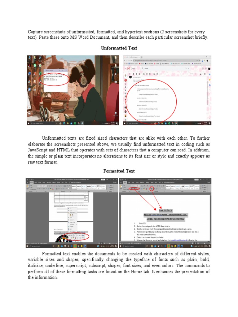Formatted and Unformatted | PDF