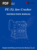 Jaw Crusher Operation Manual | PDF | Manufactured Goods | Mechanical ...