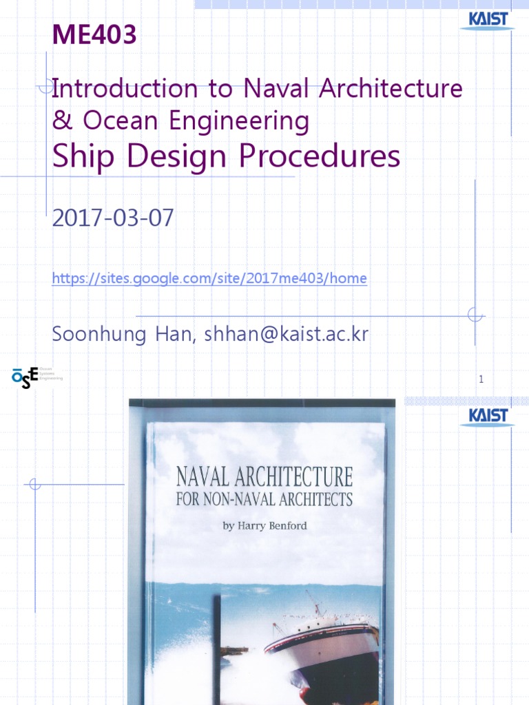 Introduction To Naval Architecture & Ocean Engineering: Ship Design ...