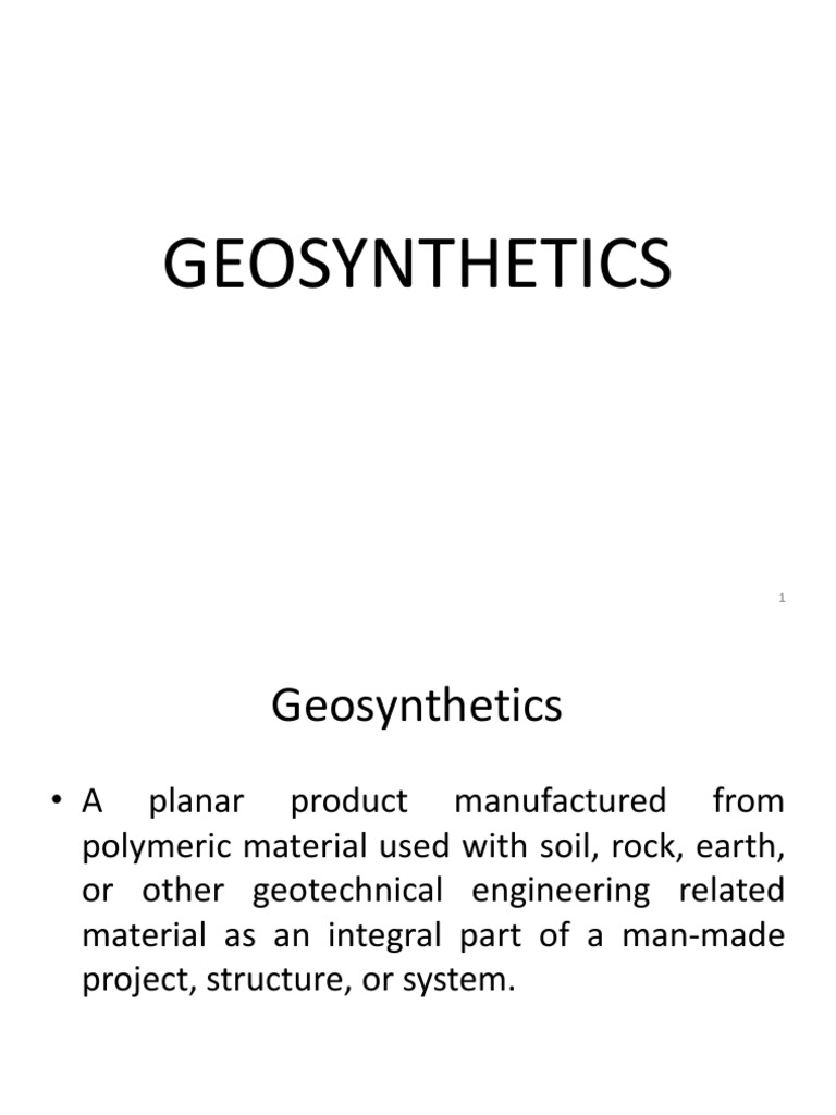 Geosynthetics for Engineers | PDF | Materials | Civil Engineering